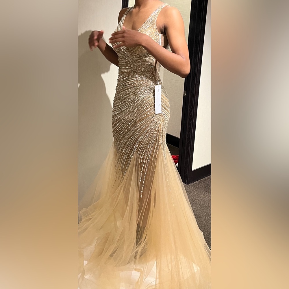 Jovani 4741 Beaded Mermaid Prom Dress - Gem